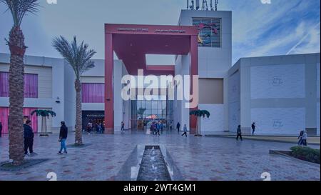 Cairo festival city mall food court in New Cairo , Egypt daylight ...