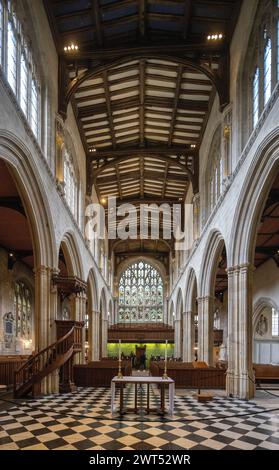 Inside the University Church of St Mary the Virgin, Oxford, UK Stock ...