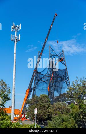Waverley Communication Tower in Australia is being demolished ...