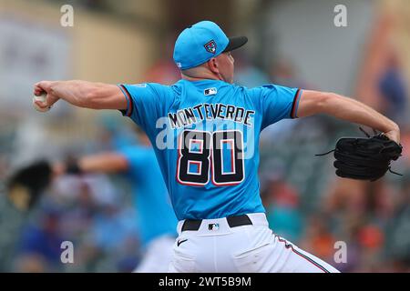 Miami Marlins' pitcher Patrick Monteverde makes his major league debut ...