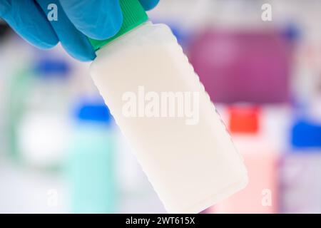 sample of a food product in a microbiological laboratory for quality ...