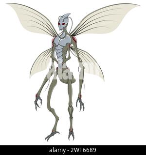 Mutant Alien Humanoid Insect Vector Design Stock Vector Image & Art - Alamy