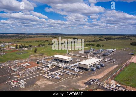 SANTOS Coal Seam Gas LNG hub Wallumbilla South on the Maranoa ...
