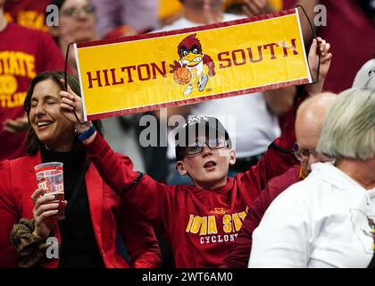 MAR 15 2024: Iowa State Cyclones guard Curtis Jones (5) shoots against ...