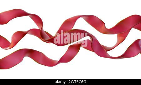 3d rendering of collagen structure, peptide chain structure composed of ...