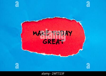 Motivation and Make today great symbol. Concept words Make today great ...