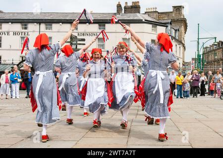 Poynton Jemmers Morris dancing at the Buxton day of dance Stock Photo ...