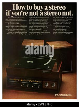 Panasonic - Vintage american magazine press advertising Stock Photo - Alamy