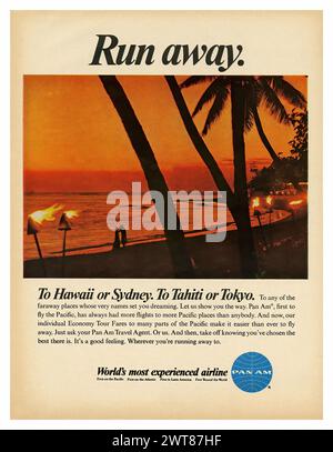 Pan Am (1967) - Vintage american magazine press advertising Stock Photo ...
