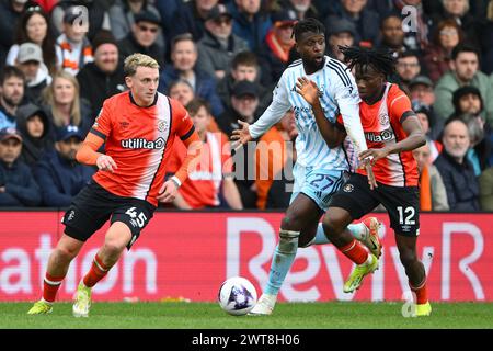 Issa Kabore of Luton Town battles Tyrick Mitchell of Crystal Palace ...