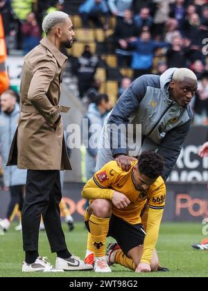 Toti Gomes #24 of Wolverhampton Wanderers looks for a pass Stock Photo ...