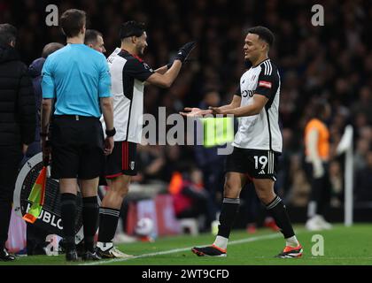 Rodrigo Muniz of Fulham replaces Raul Jimenez of Fulham. Premier league ...