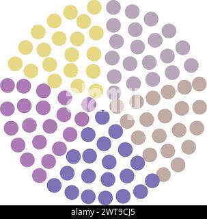 Percentage dot infographic chart design template Stock Vector Image ...