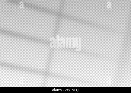 Shadow blinds. Sun light from window. Overlay effect. Shade jalousie ...