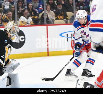 New York Rangers' Artemi Panarin in action during an NHL hockey game ...