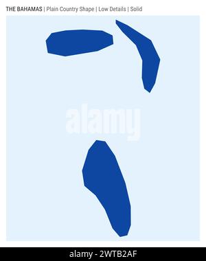 Bahamas - plain country shape. Low, medium and high detailed maps of ...