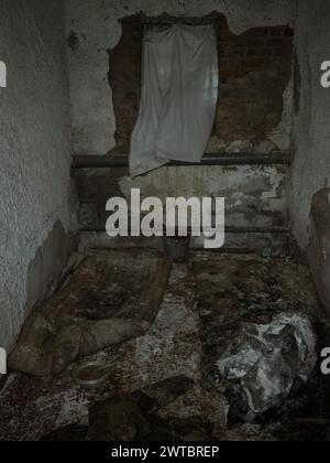 Cell in the basement of the police station. After the occupation of the ...