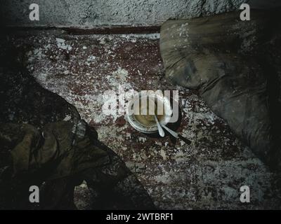 Cell in the basement of the police station. After the occupation of the ...