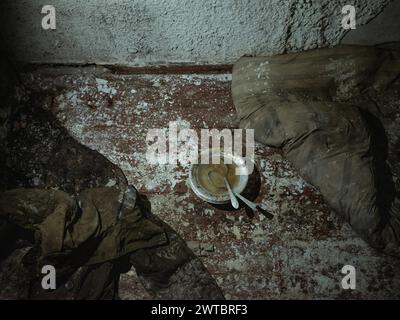 Cell in the basement of the police station. After the occupation of the ...