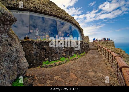 Mirador del Rio viewpoint designed by the artist Cesar Manrique ...