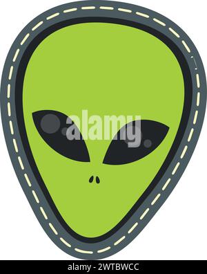alien head patch Stock Vector Image & Art - Alamy