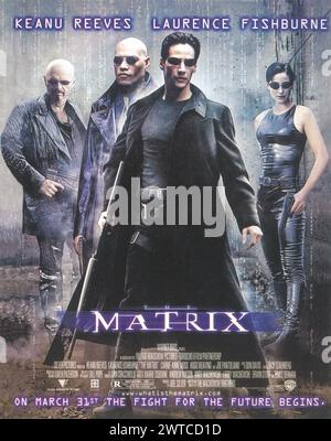 THE MATRIX -1999 POSTER Stock Photo - Alamy