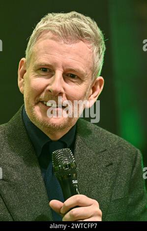 TV presenter, Patrick Kielty, in his role of Grandmaster of the St ...