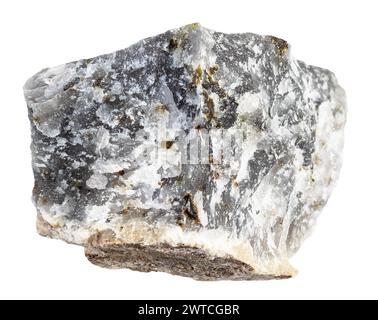 specimen of natural raw melilite monticellite metasomatite rock cutout ...