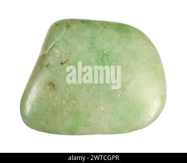 specimen of natural tumbled grossular-vesuvian rodingite mineral cutout ...