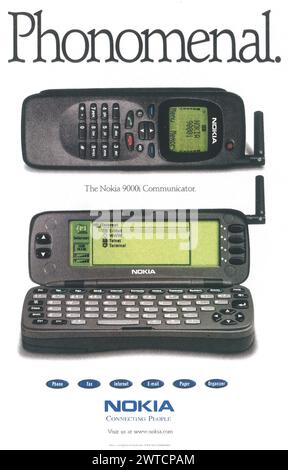 1990s USA Nokia Magazine Advert Stock Photo - Alamy