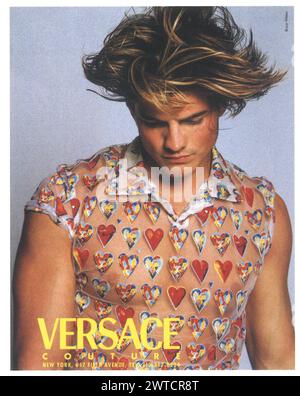 1990s USA Versace Magazine Advert Stock Photo - Alamy