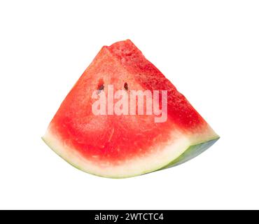 Side view of Slice watermelon on white background Stock Photo - Alamy