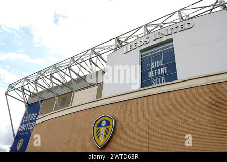 Ground View outside the Stadium of Elland Road during the Leeds United ...
