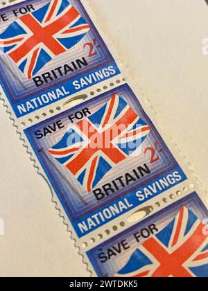 National savings stamps 1968 with union jack flag Stock Photo - Alamy