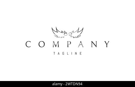 Infinite bird wings abstract logo design. Abstract logo tick. Infinity ...