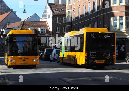 An electric bus in Copenhagen, Denmark Stock Photo - Alamy