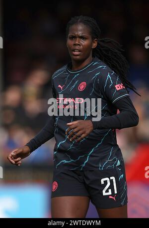 Manchester City's Khadija Shaw during the Barclays Women's Super League ...
