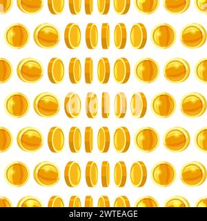 Gold coin animation sprites flip, rotate Stock Vector Image & Art - Alamy