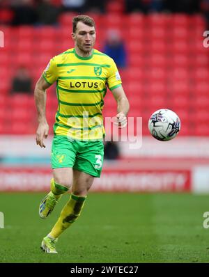 Jack Stacey of Norwich City on the ball during the Sky Bet Championship ...