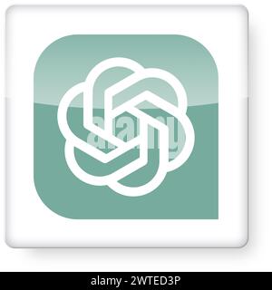 OpenAI logo as an app icon. Clipping path included Stock Photo - Alamy