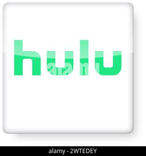 Hulu logo as an app icon. Clipping path included Stock Photo - Alamy