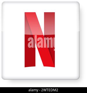 Netflix logo as an app icon. Clipping path included Stock Photo - Alamy