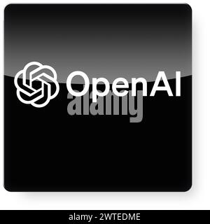 OpenAI logo as an app icon. Clipping path included Stock Photo - Alamy
