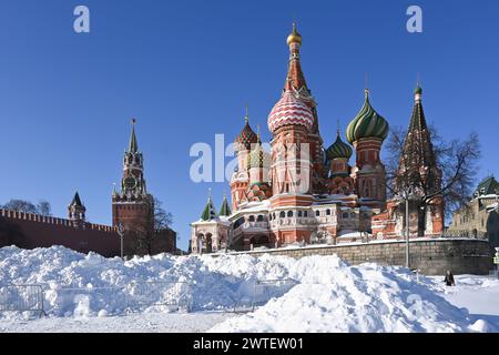 Snowfall in Moscow, Russia Stock Photo - Alamy