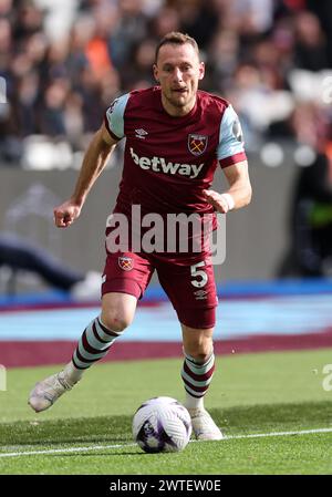 West Ham United's Vladimir Coufal during the Premier League match at ...
