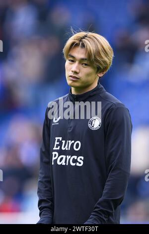 Heerenveen - Ayase Ueda of Feyenoord during the eighteenth competition ...