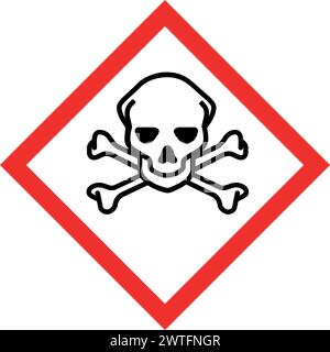 Acute Toxic Hazard Symbol. Vector Illustration for Safety Warning Stock ...