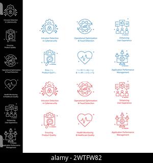 AI Anomaly Detection Vector Symbol Pack Identifying Data Irregularities Stock Vector Image & Art ...