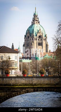 The Leine river can be seen in the Leine marsh in Hanover, Germany, 22 ...