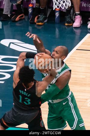 Boston Celtics forward Xavier Tillman (26) is congratulated by ...